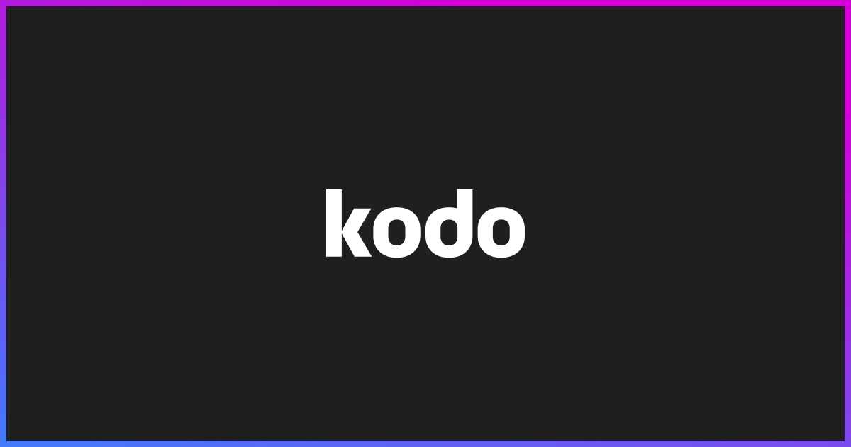 Contact us - Kodo